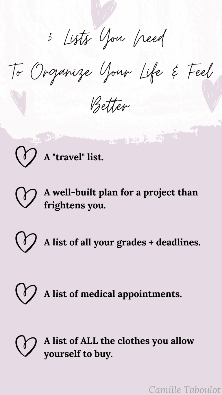 5 Original Lists You Can Write to Organize Your Life & Feel Inspired ...